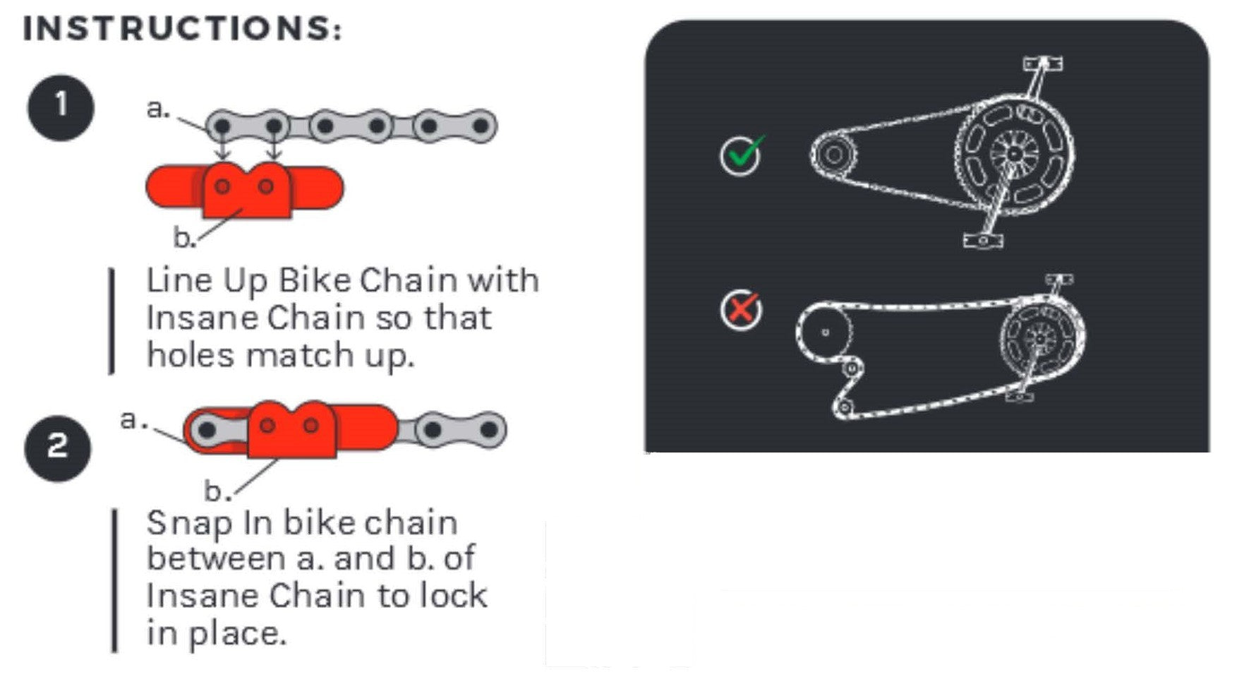 Snap-on Bicycle Chains, Easy To Install, No Tools Needed – Insane Chains