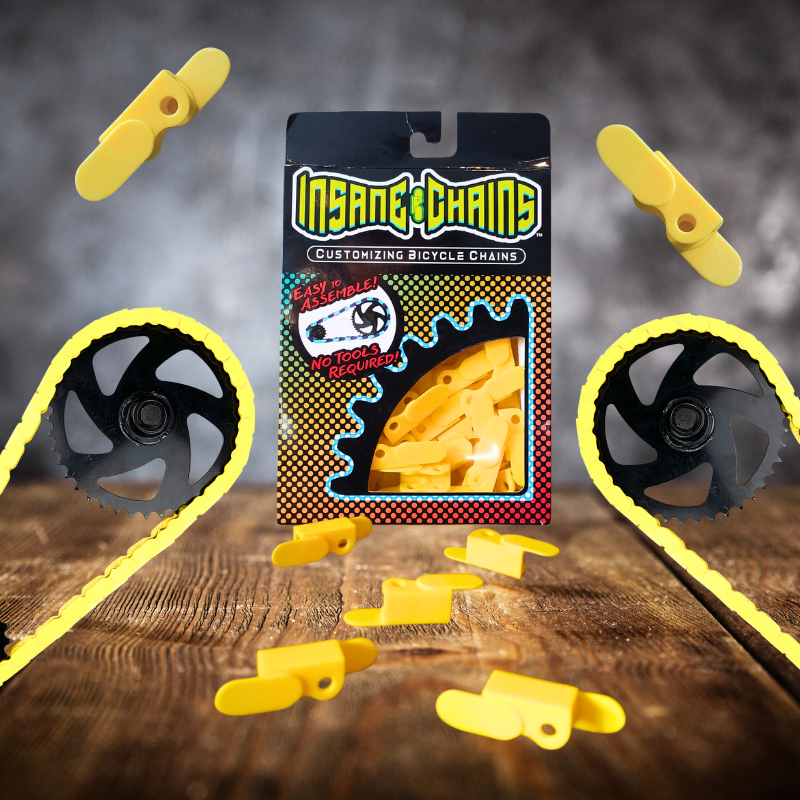 Yellow Snap-on Chain Covers | Insane Chains